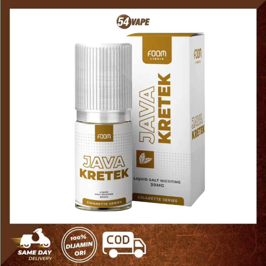 Jual Liquid FOOM Saltnic Java Kretek 30ml 30mg | Shopee Indonesia