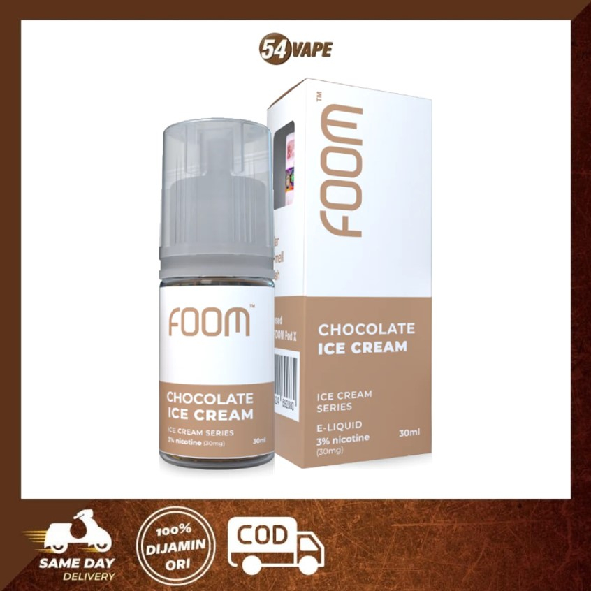 Jual Liquid FOOM Saltnic Chocolate Ice Cream 30ml 30mg | Shopee Indonesia