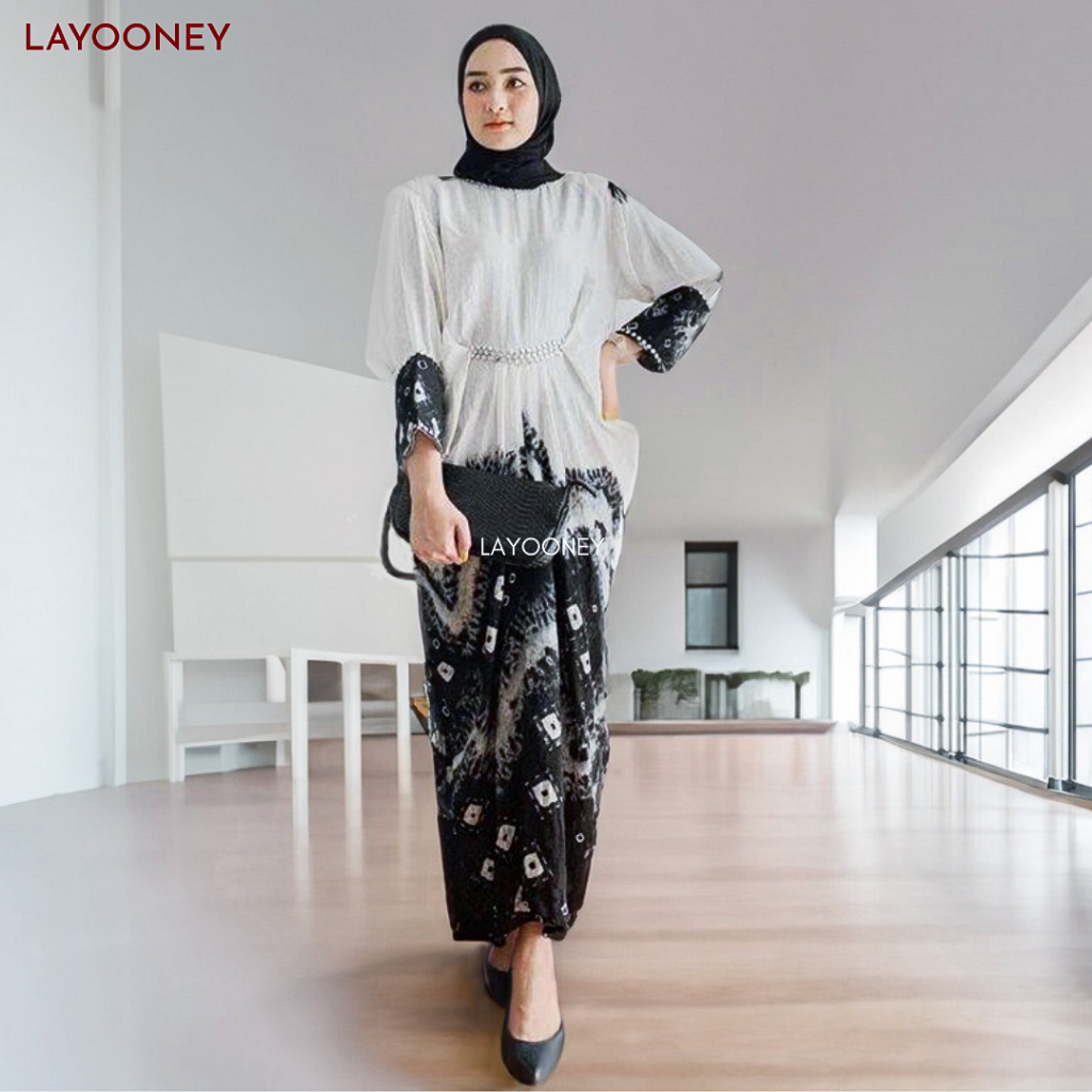 Jual Allmera Couple Baju Kondangan Dress Kaftan Batik Jumputan ...