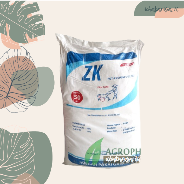 Jual Pupuk ZK Kalium Potassium Sulfate Pak Tani Sulfat Kemasan Repack ...