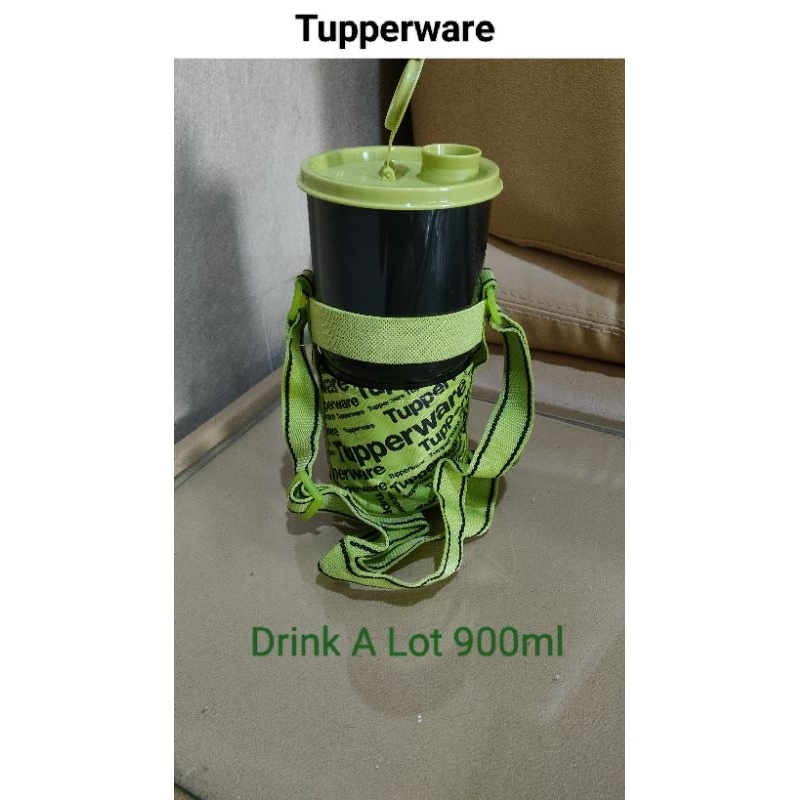 Jual Tupperware Drink A Lot / Tumbler Tempat minum + Tali 900ml ...