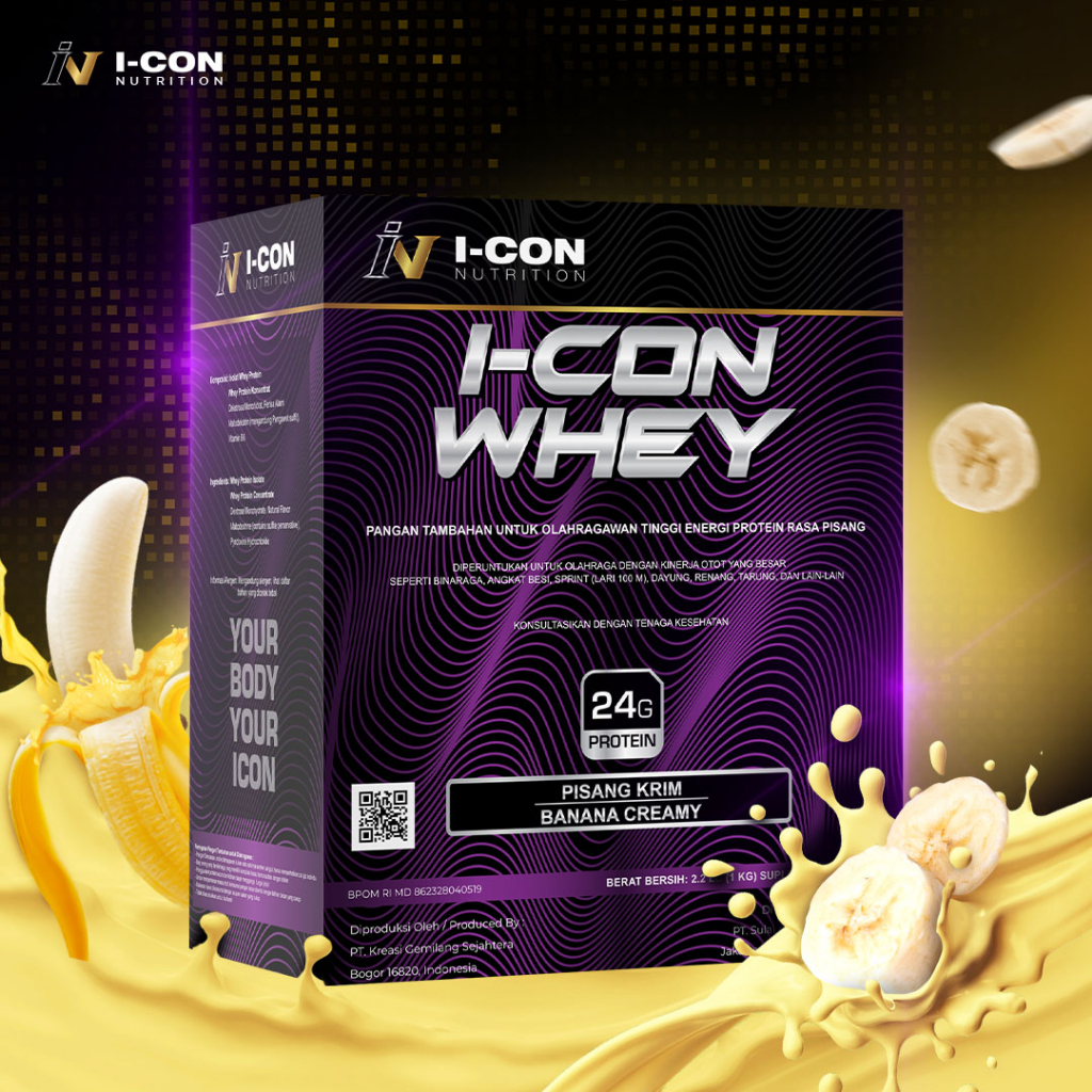 Jual Icon Whey Protein Whey blend Nutrition Rasa Banana Creamy | Shopee ...