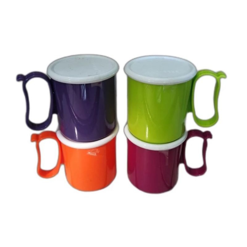 Jual Gelas plastik/ Cangkir plastik kecil dengan tutup merk green line ...