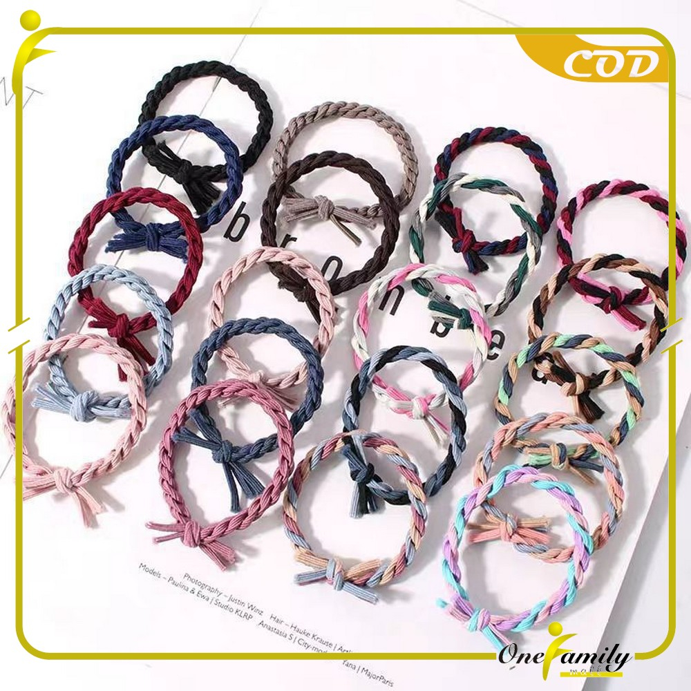 Jual ONE-C936 Ikat Rambut Kepang Model Gelang Wanita Korean Fashion ...