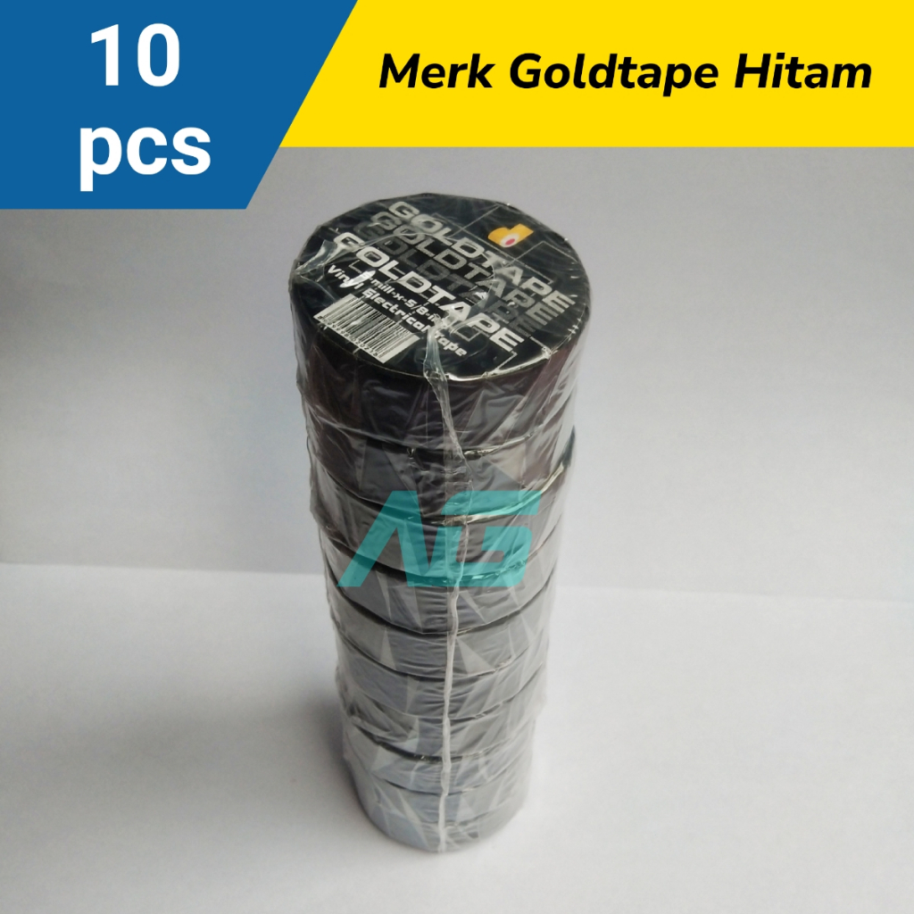 Jual Gold Tape Hitam [10 pcs] Isolasi Goldtape / Isolasi Listrik ...