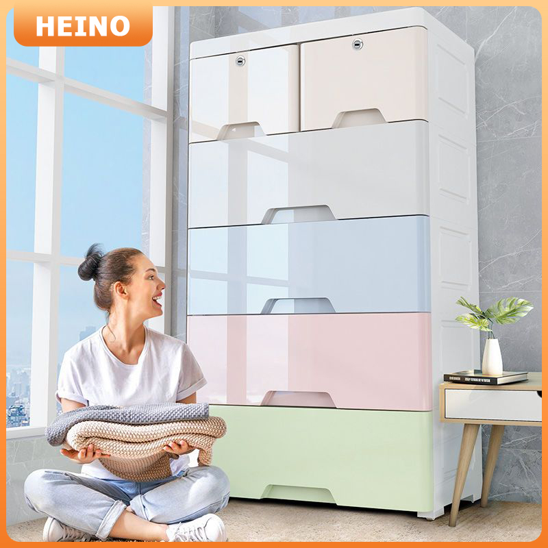 Jual HEINO 50cm Plastik Kabinet Laci Terkunci Lemari Dengan Laci Susun ...