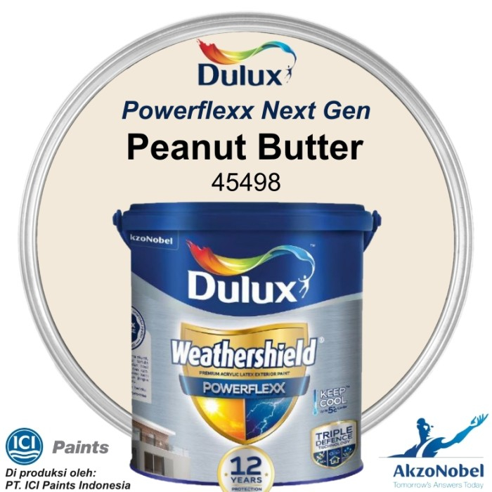 Jual CAT TEMBOK DULUX WEATHERSHIELD POWERFLEXX NEXT GEN PEANUT BUTTER ...