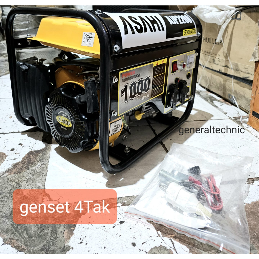 Jual Genset 4Tak Asahi AJP2200 1,2Kva Genset Asahi | Shopee Indonesia