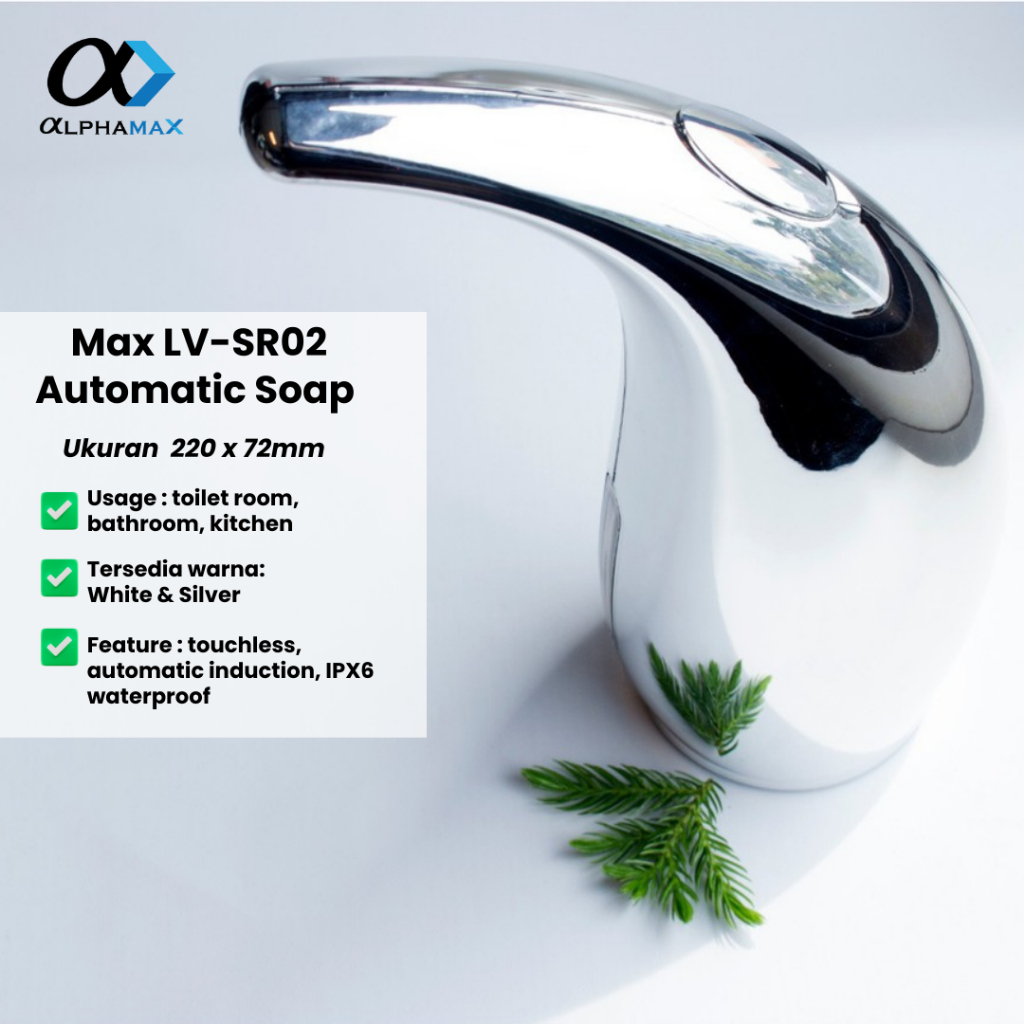 Jual ALPHAMAX Max LV-SR02 Automatic Soap Dispenser Sensor Soap Dispenser Otomatis | Shopee Indonesia