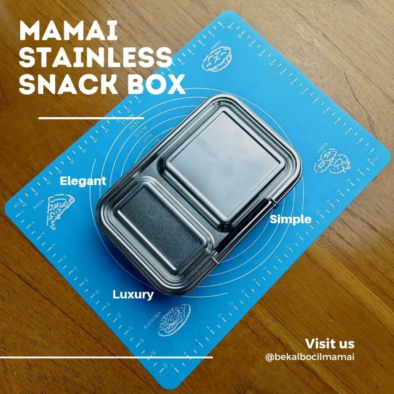Jual MAMAI STAINLESS SNACK BOX | Shopee Indonesia