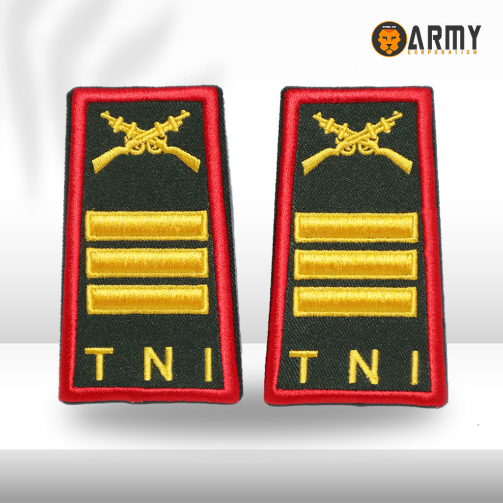 Jual Pangkat PDH TNI AD Infanteri Komando Kapten Bordir | Shopee Indonesia