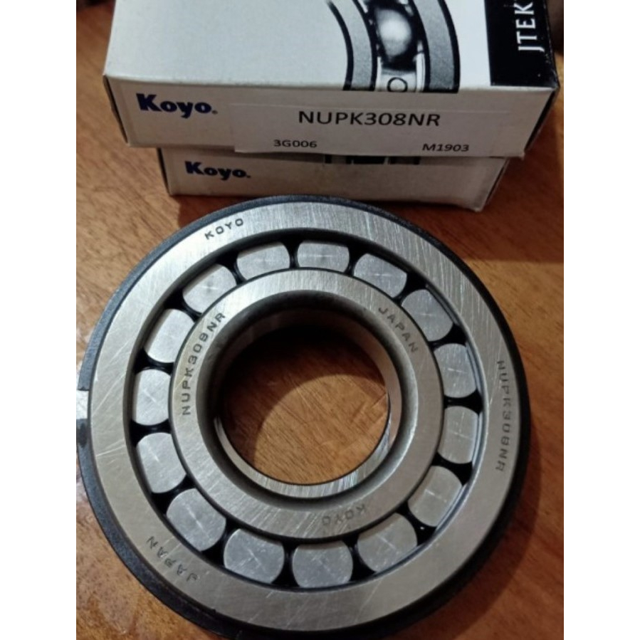 Jual Laher NUPK 308 NR Bearing NUPK308NR Cylindrical Roller Bearing (ID ...