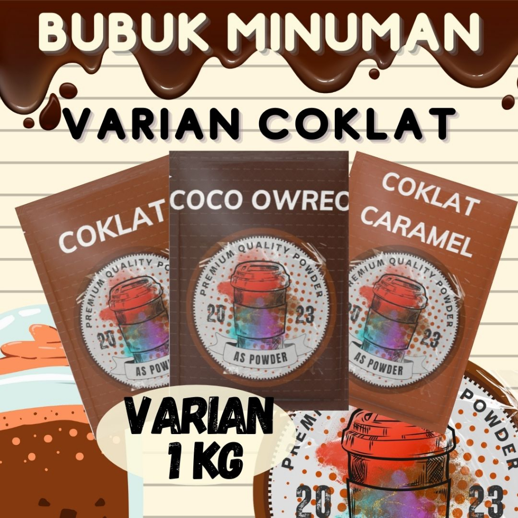 Jual BUBUK MINUMAN PREMIUM VARIAN COKLAT BERKUALITAS 1 KG / KILOGRAM ...