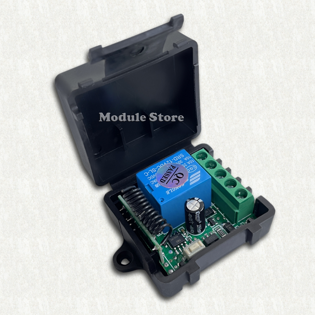 Jual Wireless Relay 1CH 12V 433MHz With Delay OFF AK-RK01SY TANPA ...