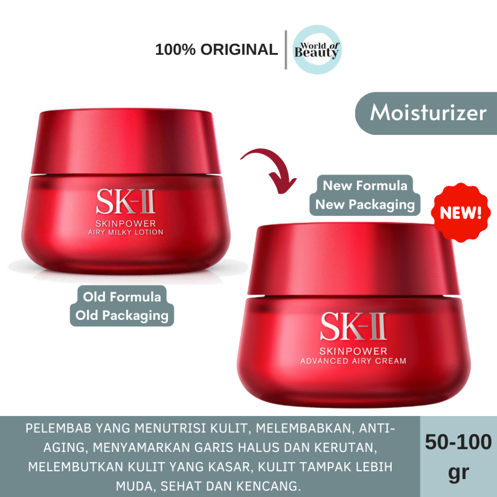 Jual SK-II SK 2 SK II SKINPOWER Airy Milky Lotion / Advanced Airy Cream - Moisturizer / Pelembab ...