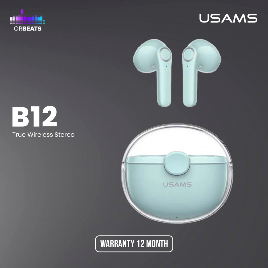 Jual USAMS Original True Wireless Bluetooth Earphone TWS BU12 Stereo ...