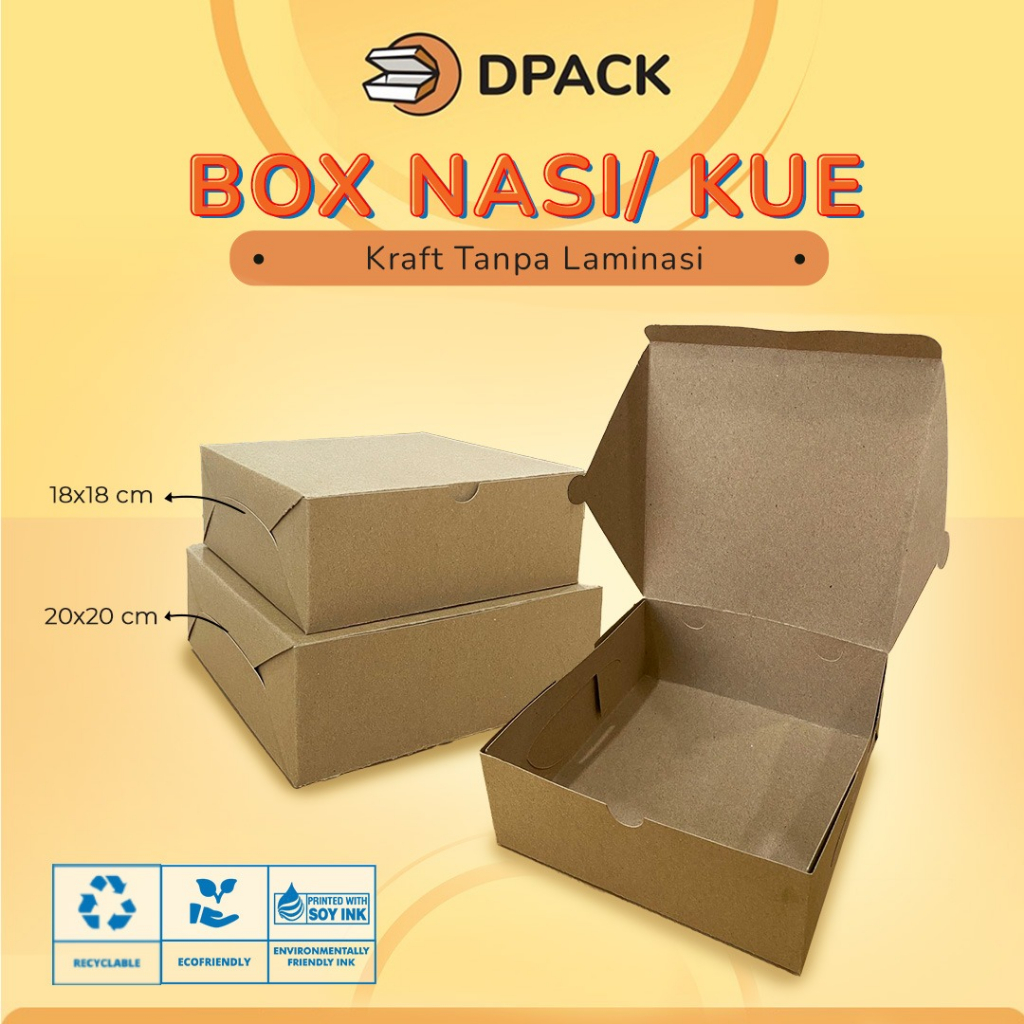 Jual Box Makan 18x18 dan 20 x 20 | Dus Nasi 18x18 dan 20 x 20 | Dus ...