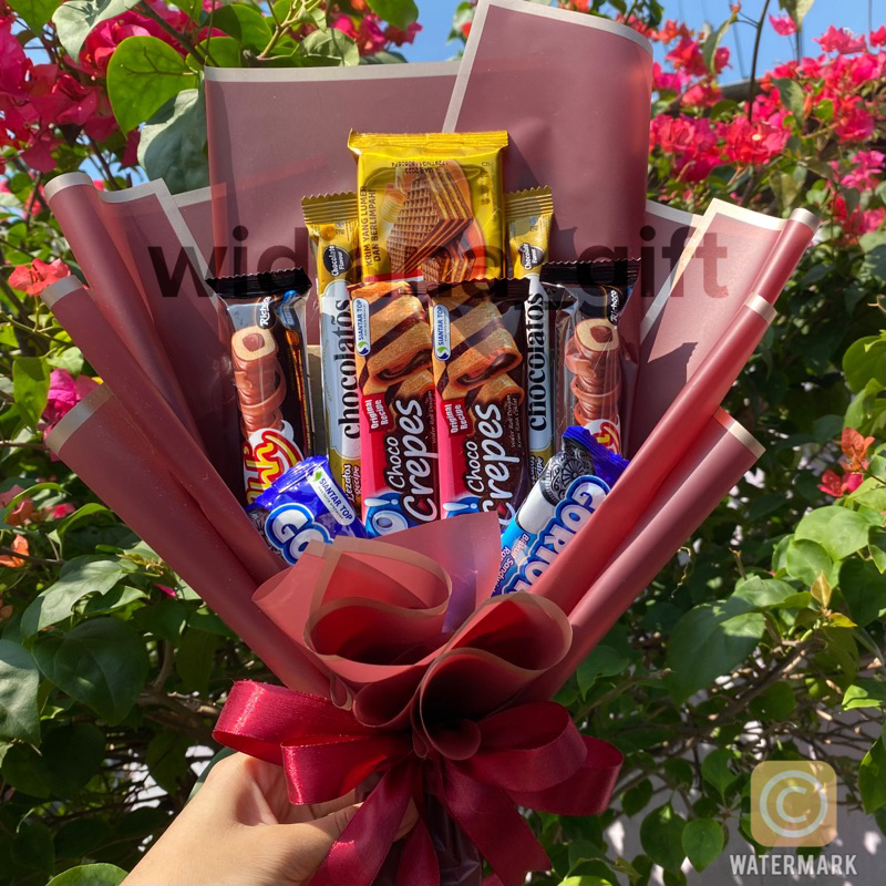 Jual Buket snack / buket jajan / buket makanan D [Buket premium ...