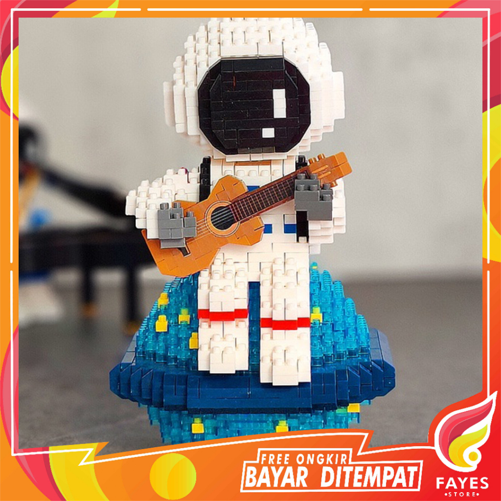 Jual FAYES COD Nano Block Glowing Astronot Spaceman / Balok Bongkar ...