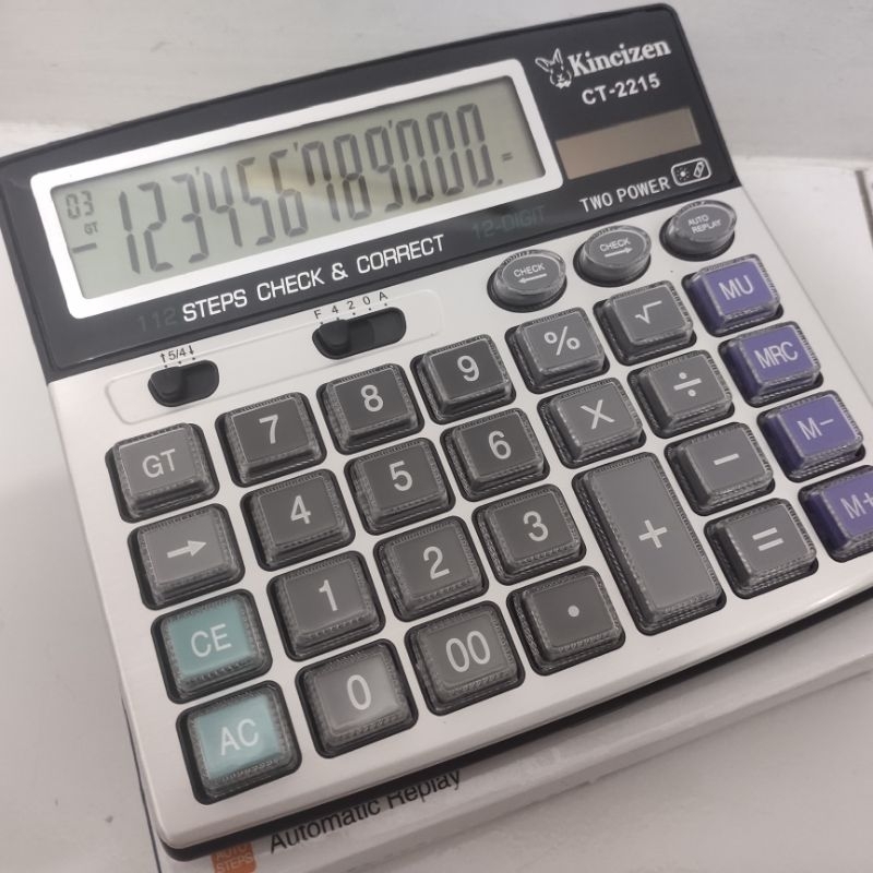 Jual Kalkulator Calculator Dekstop Meja Dagang 12 Digit Tombol ...