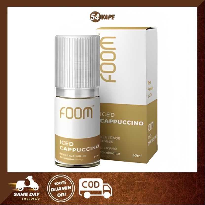 Jual Liquid FOOM Saltnic Iced Cappuccino 30ml 30mg | Shopee Indonesia
