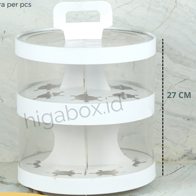 Jual Box Tabung Include Insert Cup Cake / Cake Box Bulat Transparan ...