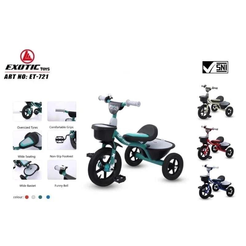 Jual Sepeda roda 3 tanpa dorongan Exotic ET 721 | Shopee Indonesia