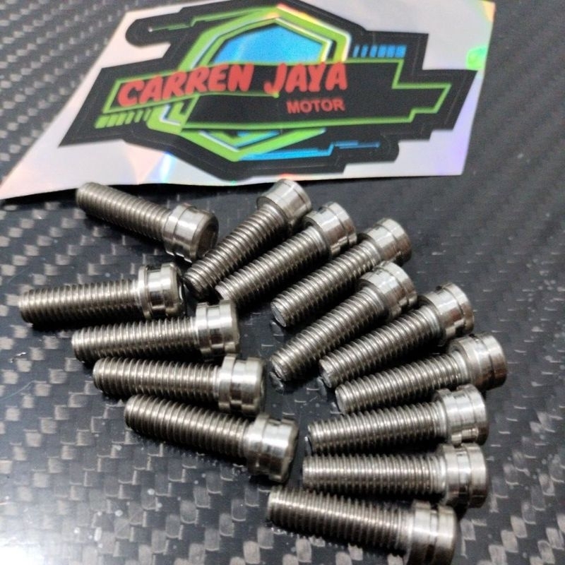 Jual Baut stainless custom bubut L m6x20(drat 10) | Shopee Indonesia