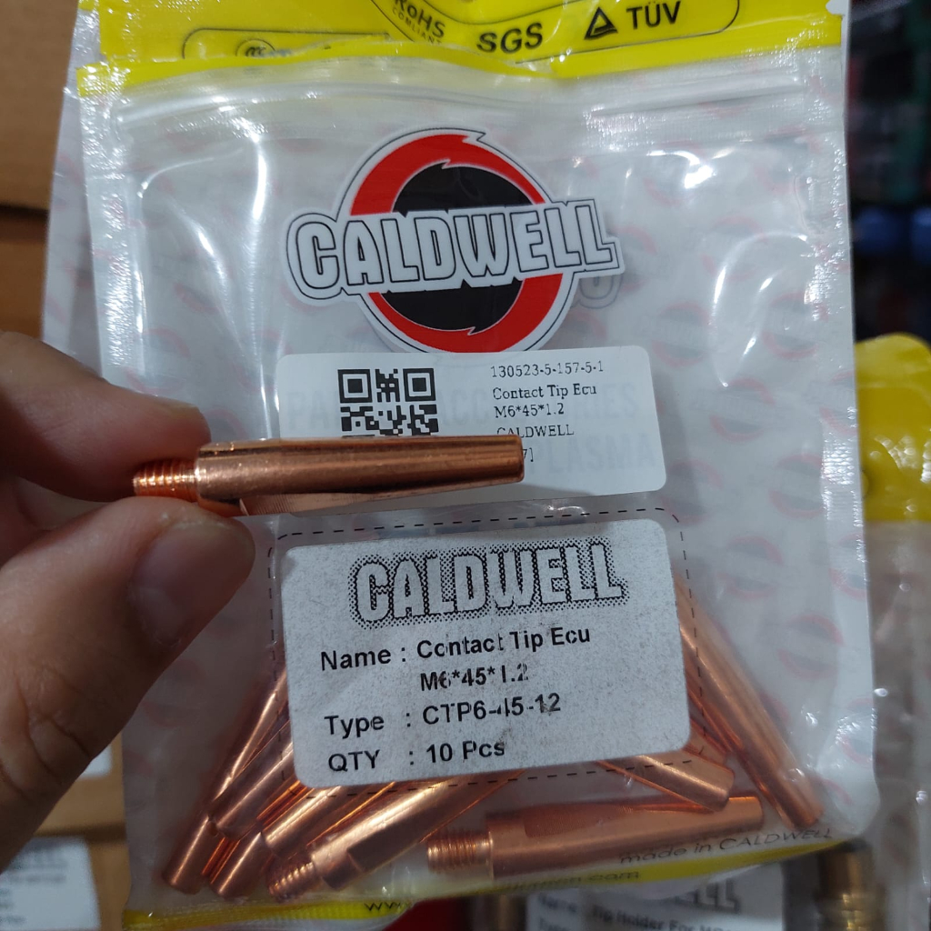 Jual CALDWELL 1.2mm Nozzle Las MIG - Contact Tip ECU M6x45x1.2 | Shopee Indonesia
