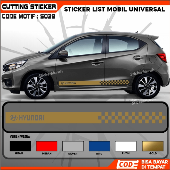 Jual STICKER LIST PINTU SAMPING MOBILL VARIAN WARNA MOTIF KEREN HARGA ...