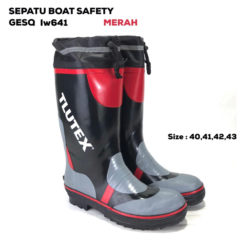 Jual SEPATU BOOT SAFETY 1# ada besi di ujung | Shopee Indonesia