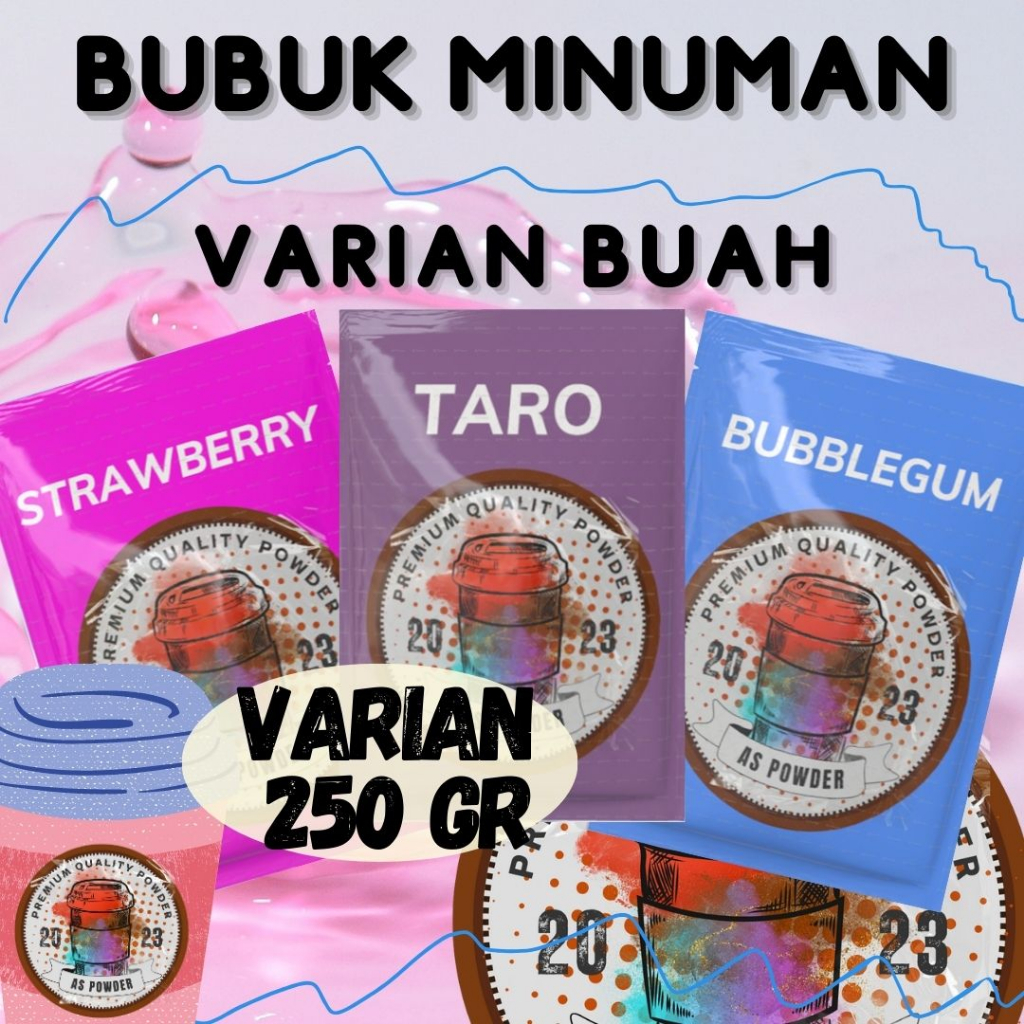 Jual 250 GRAM BUBUK MINUMAN PREMIUM BERKUALITAS VARIAN RASA BUBUK ...
