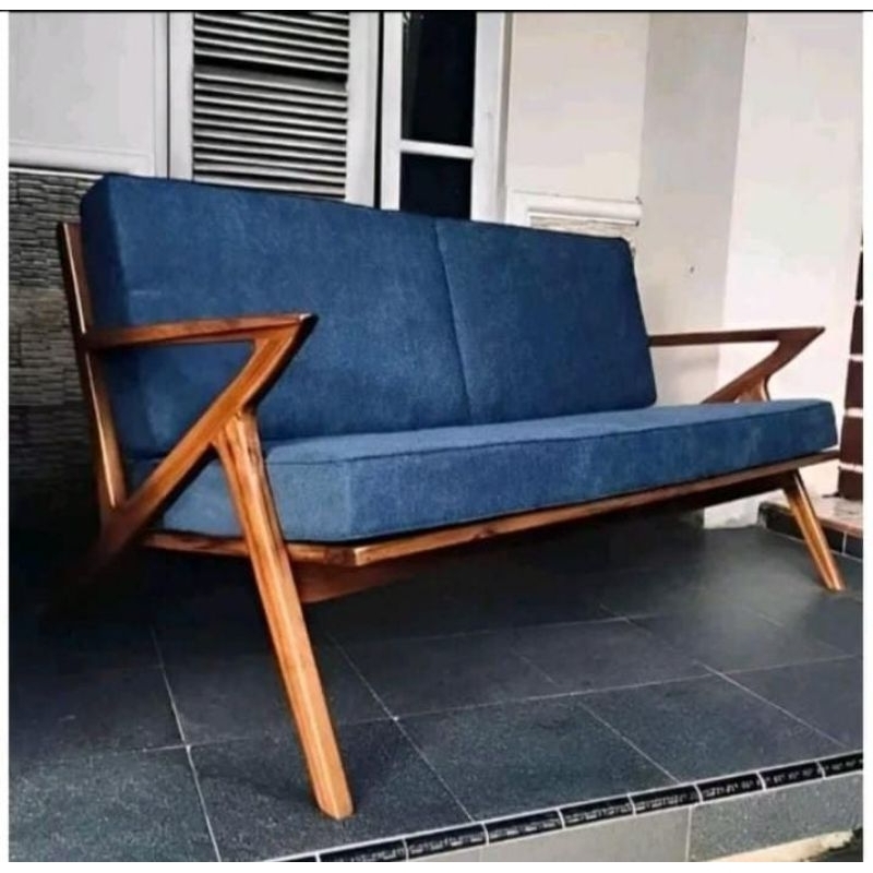Jual KURSI RETRO MINIMALIS KURSI SOFA RETRO KAYU JATI | Shopee Indonesia