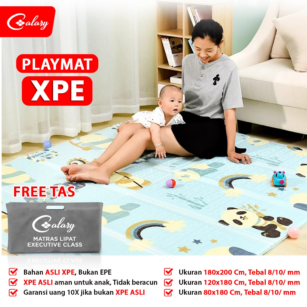 Jual Karpet Anak Playmat Matras 180x200 Lipat Bayi Foam Waterproof ...