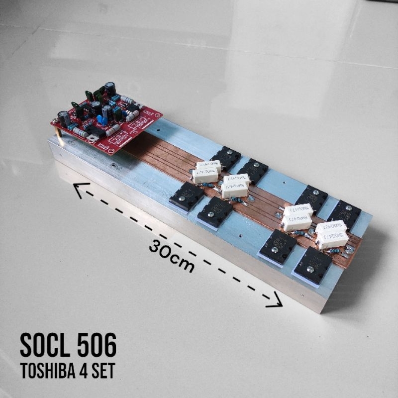 Jual KIT POWER AMPLIFIER , SOCL 506 Lengkap TR Final Toshiba 4 Set ...