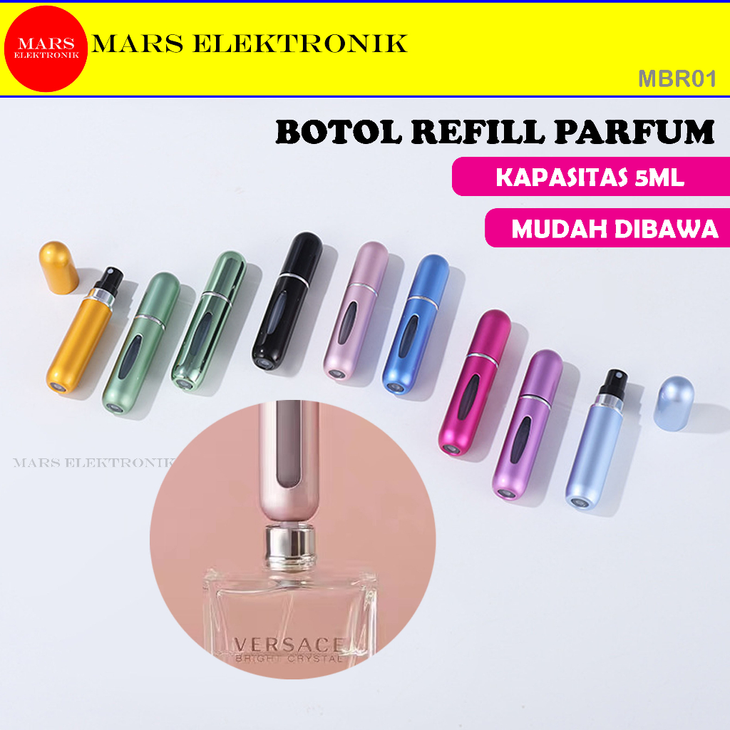 Jual | MARS | BOTOL REFILL PARFUM 5ML - TEMPAT PARFUM MINI MBR01 ...