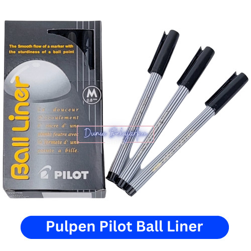 Jual Ballpoint Pen Pilot Balliner 0,8 mm Pulpen Hitam Biru Merah ...
