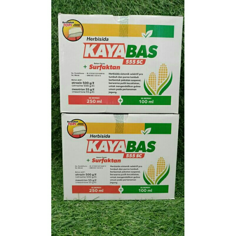 Jual KAYABAS herbisida 250ml+100ml /pembasmi rumput ditanaman jagung/obat rumput ditanaman ...
