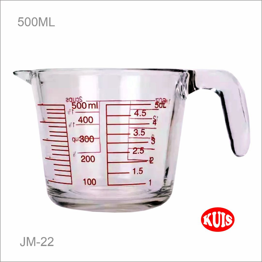 Jual Glass Measuring Cup 500 Ml Gelas Ukur Bahan Kaca | Shopee Indonesia