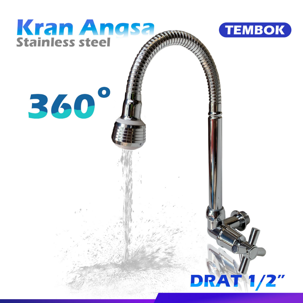 Jual Kran Sink Dapur Kran Angsa Fleksibel - Kran Cuci Piring Angsa ...