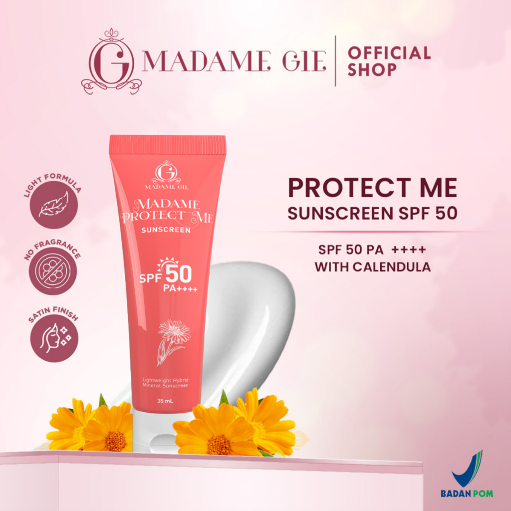 Jual 2X Madame Gie Madame Protect Me Sunscreen SPF 50 PA ++++ With ...