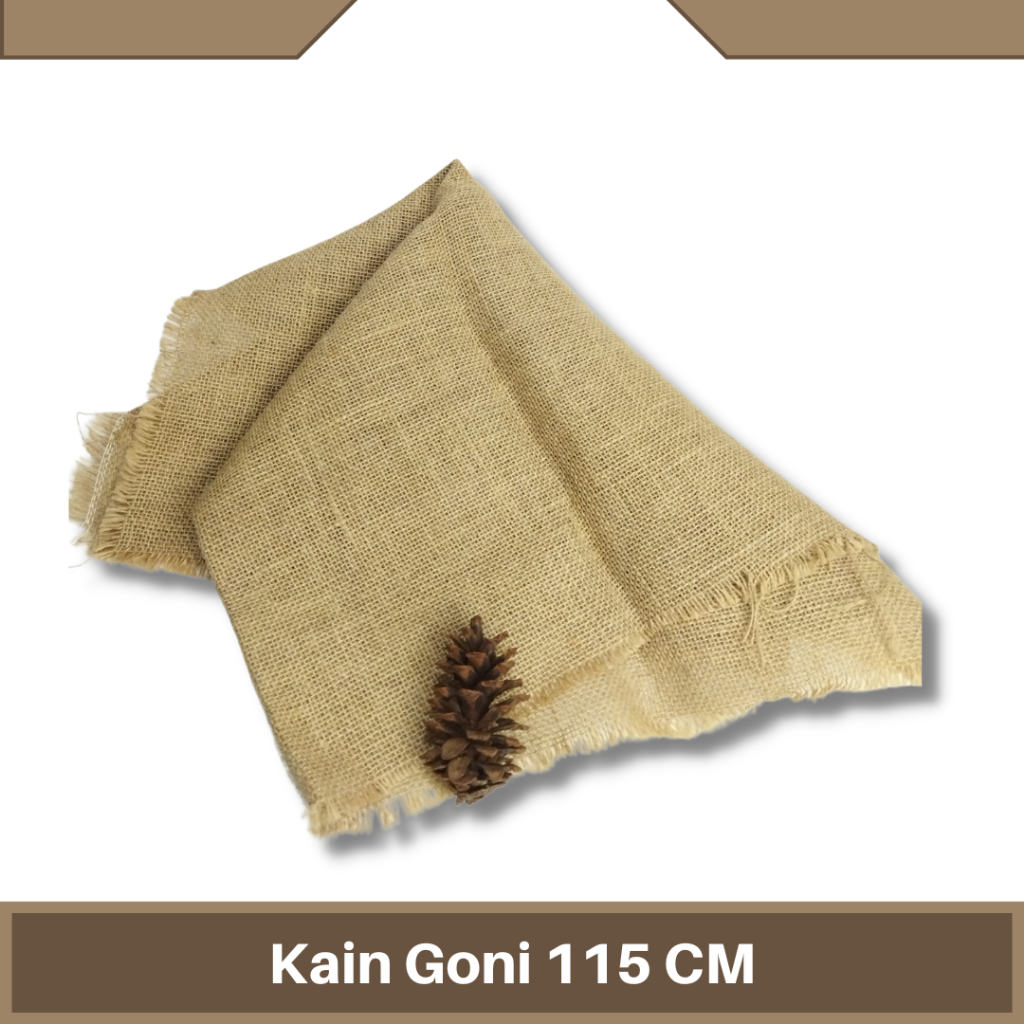 Jual Kain Goni Baru 115cm - Kain Tas Rustic Per Meter - Kain Burlap ...