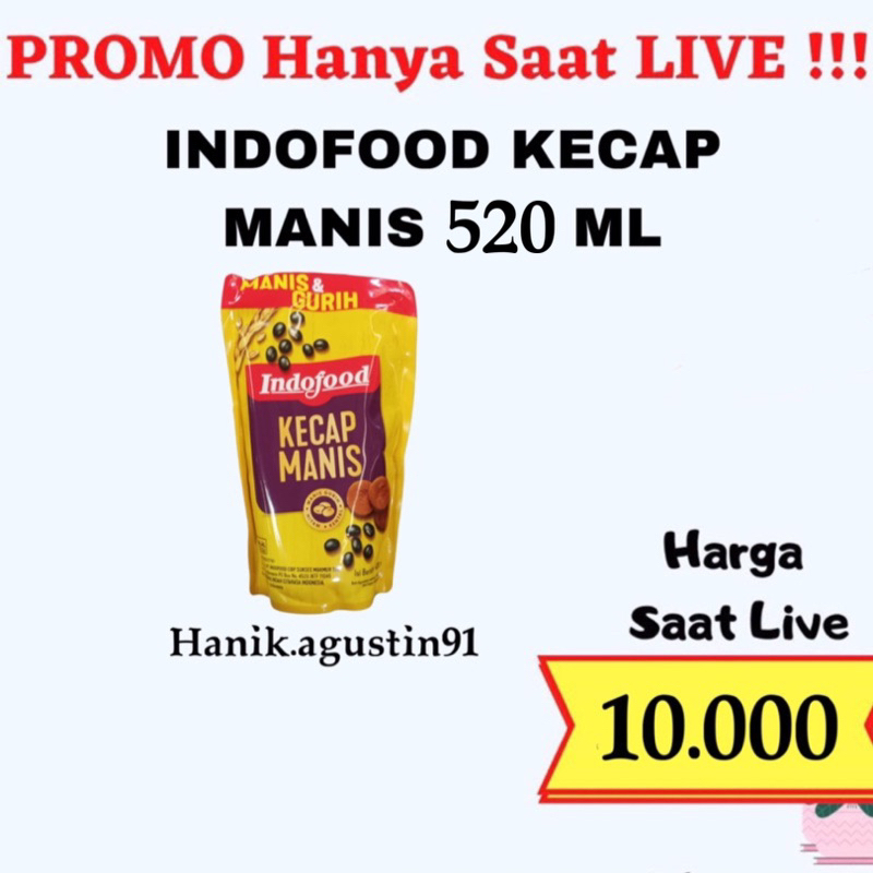 Jual KECAP MANIS INDOFOOD 520 ML | Shopee Indonesia