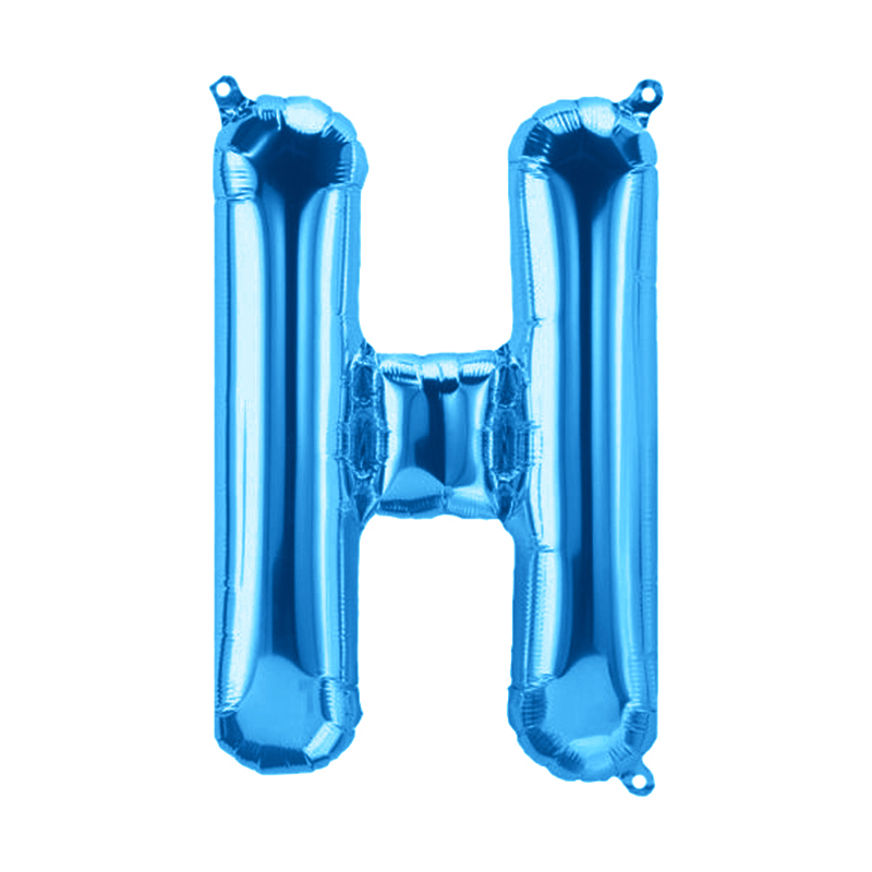 Jual Balon Foil Huruf Biru (Satuan) Alphabet A-Z Balon Ulang Tahun ...