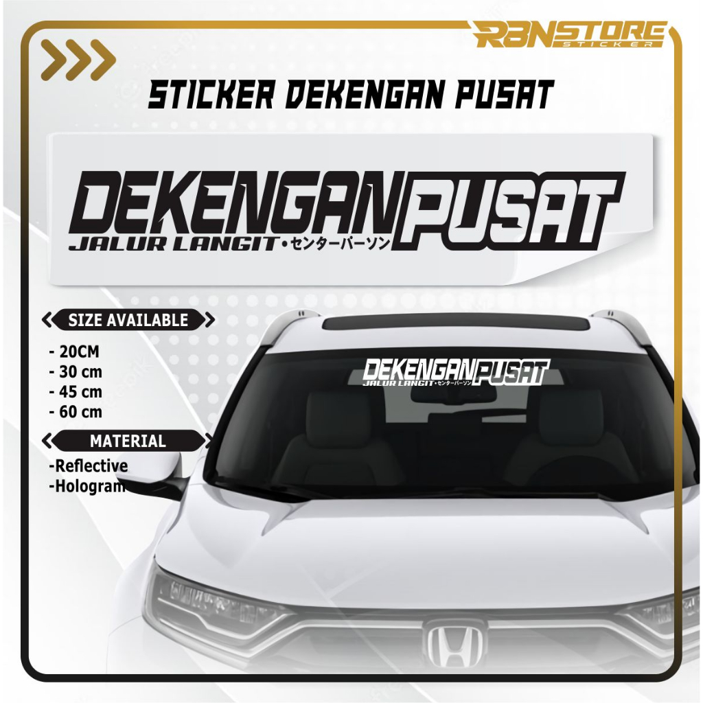 Jual STIKER KACA MOBIL DEKENGAN PUSAT JALUR LANGIT CUTTING STICKER ...