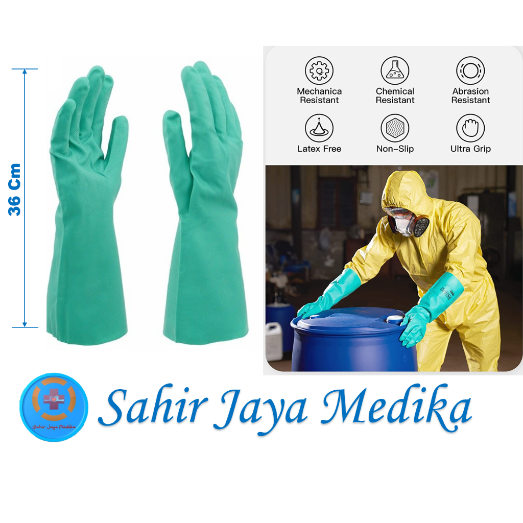 Jual Sarung Tangan Karet Nitrile Sarung Tangan Chemical Sarung Tangan ...