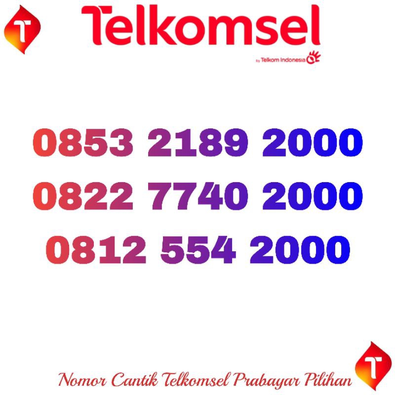 Jual Telkomsel simpati 2000 Kartu as 2000 dan simpati 11 digit 2000 ...