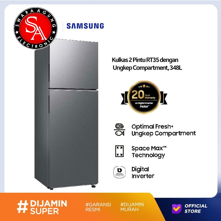 Jual Kulkas 2 Pintu 348 Liter Inverter Samsung Type : RT35CG5440S9SE ...