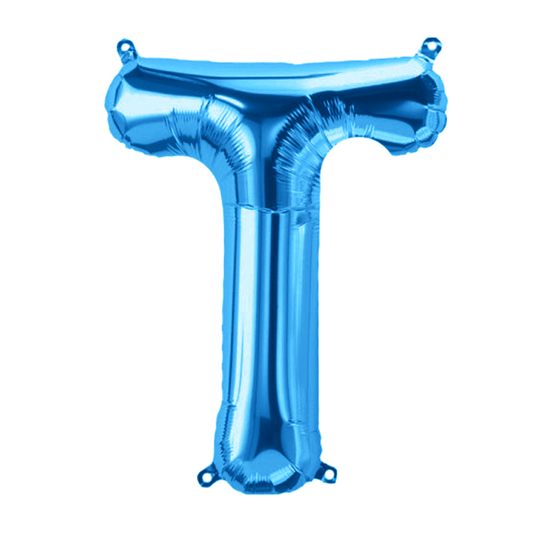 Jual Balon Foil Huruf Biru (Satuan) Alphabet A-Z Balon Ulang Tahun ...