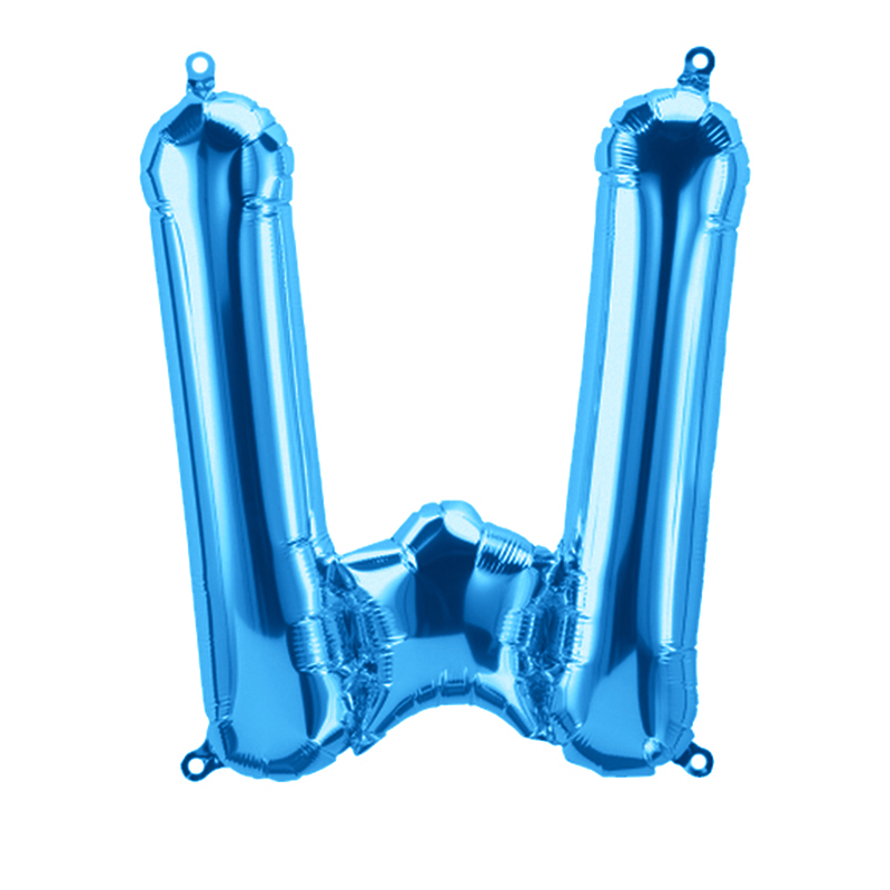 Jual Balon Foil Huruf Biru (Satuan) Alphabet A-Z Balon Ulang Tahun ...